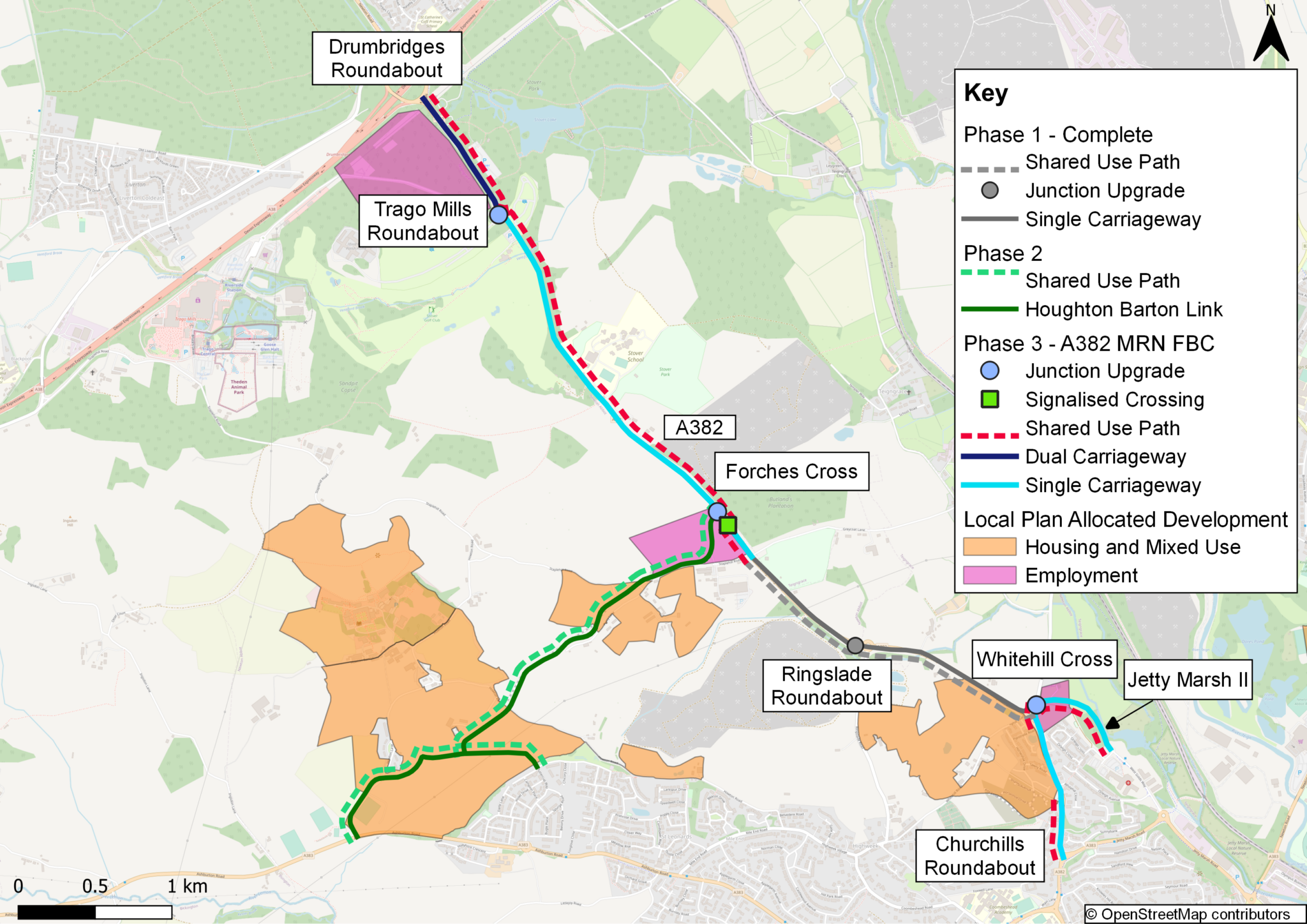 A382 improvements - A382 carbon negative road