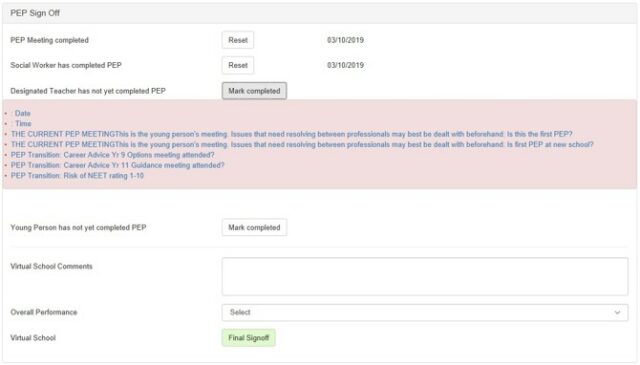 ePEP online - guidance notes - Children, families and education