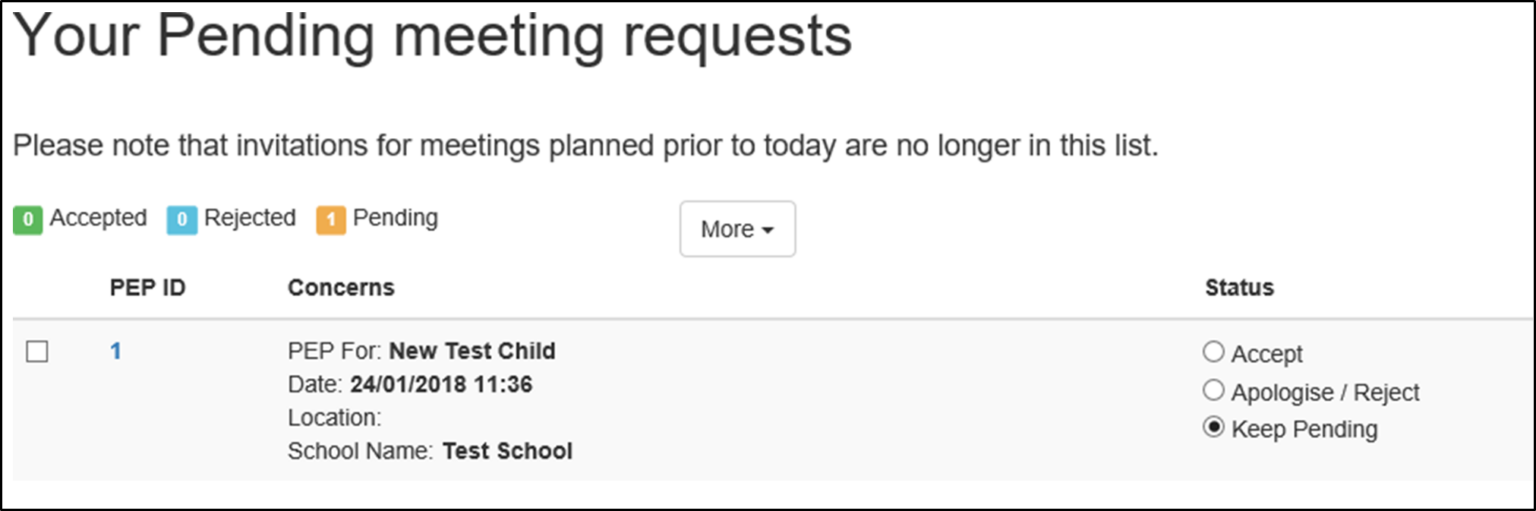 ePEP online - guidance notes - Children, families and education