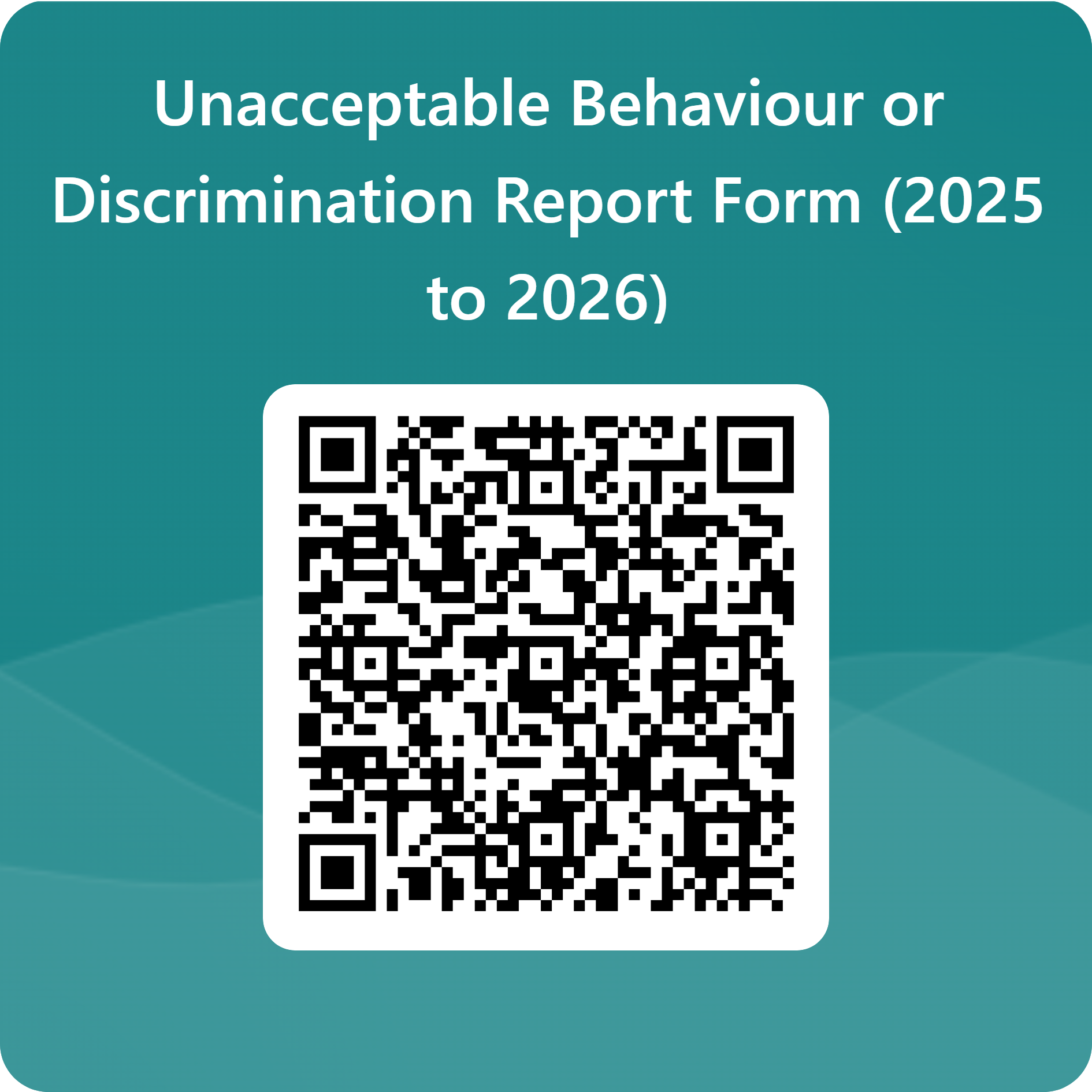 Report an incident of discrimination, harassment or unacceptable ...