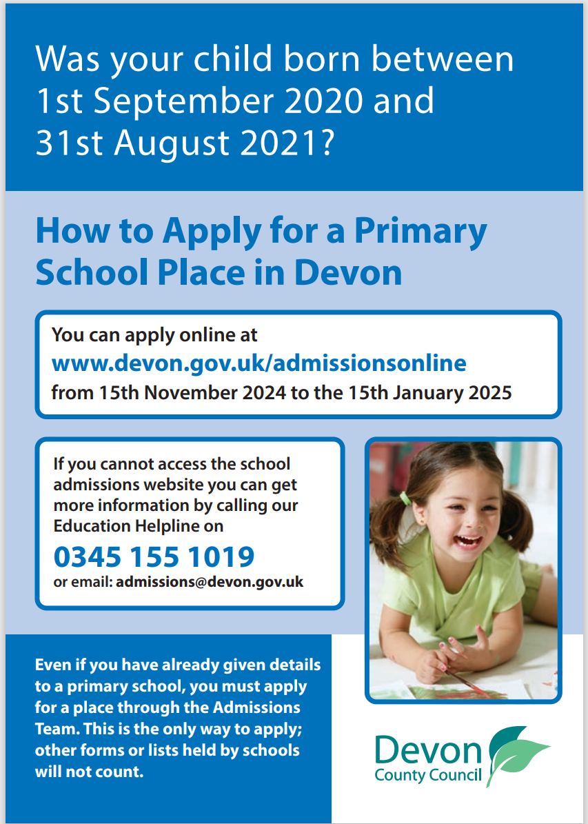 Admission to primary school 2025 for children born between 01/09/2020 and 31/08/2021 ...