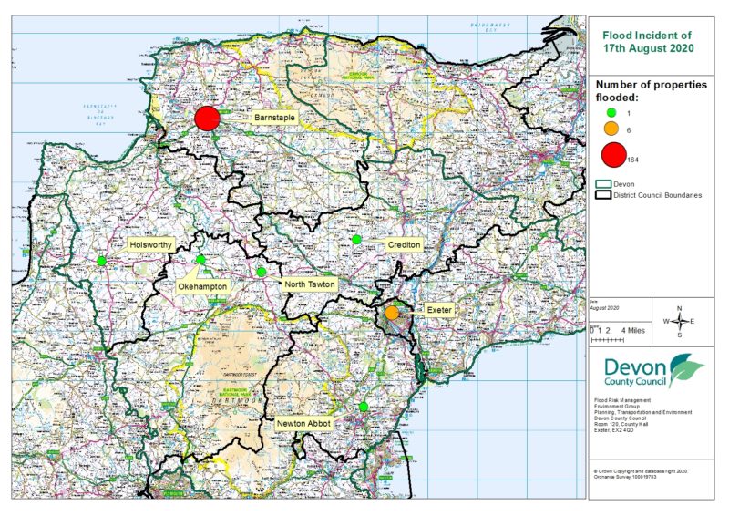 Barnstaple and Devon-Wide Floods 17th August 2020 - Flood Risk Management