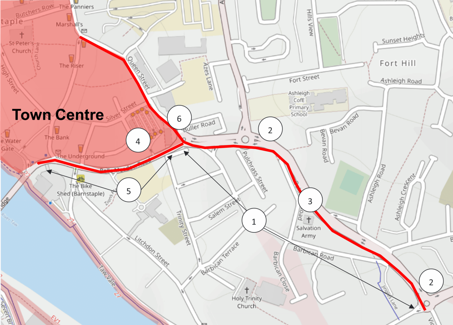 Barnstaple with Bideford and Northam Local Cycling and Walking ...