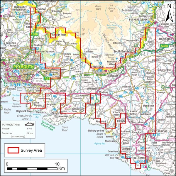 South Devon Coast to Dartmoor Aerial Investigation and Mapping project