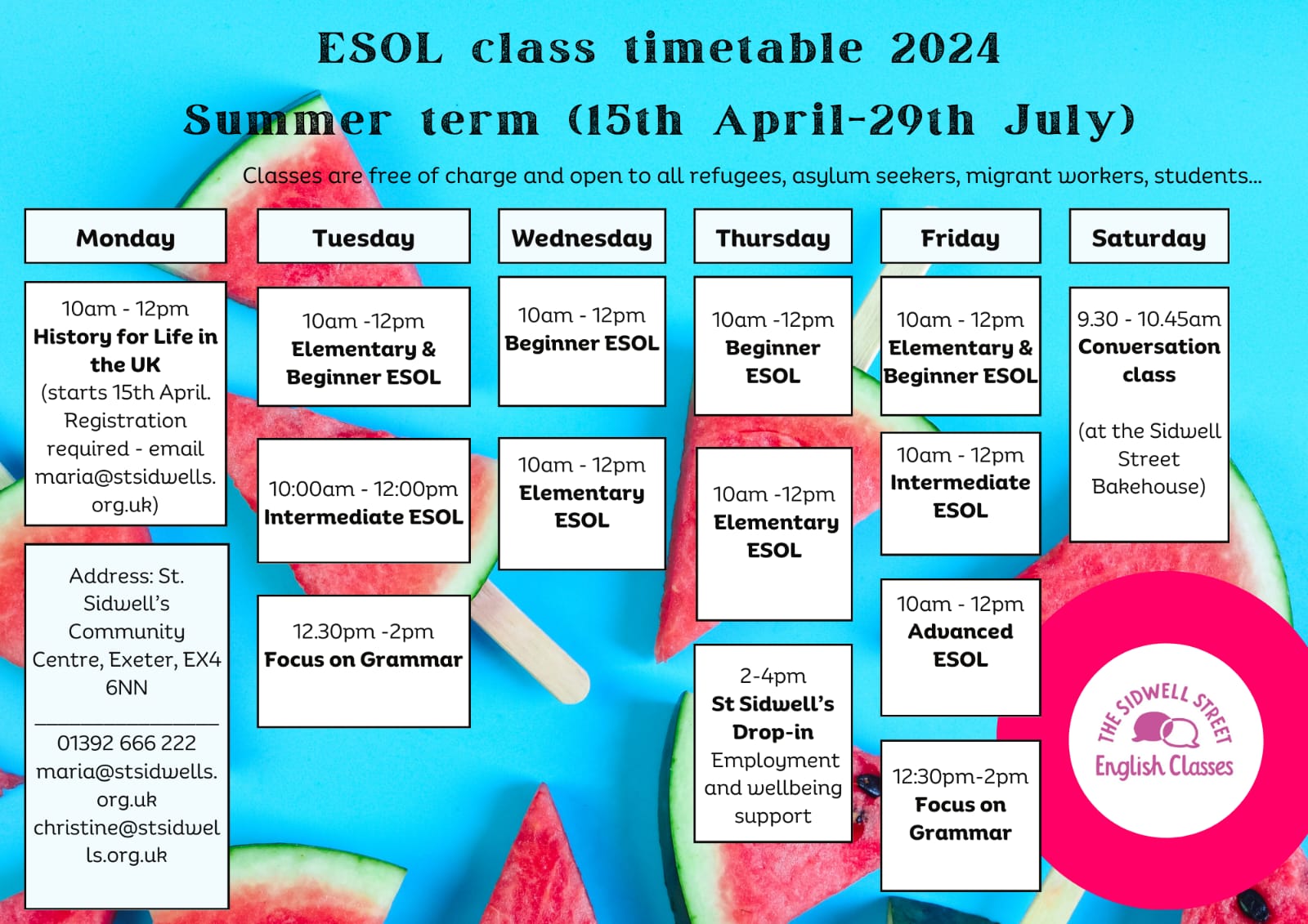 St Sidwell's Community Centre - Migration and resettlement