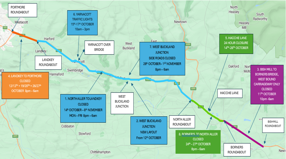 Traffic Bulletin - Friday 11 October - The North Devon Link Road
