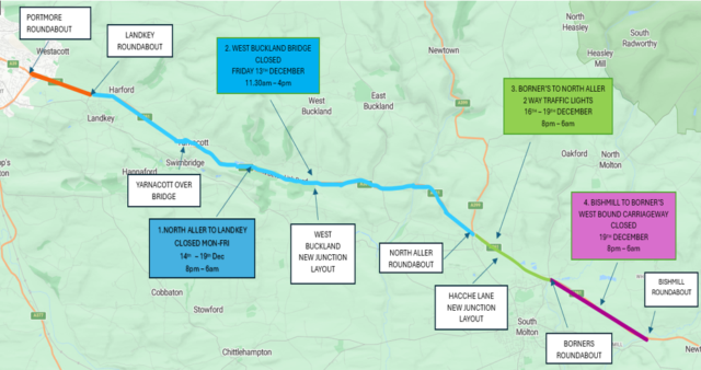 Traffic Bulletin - Monday 16 December - The North Devon Link Road