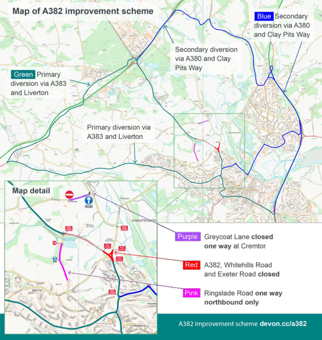 Plans for construction work on A382 improvements - News