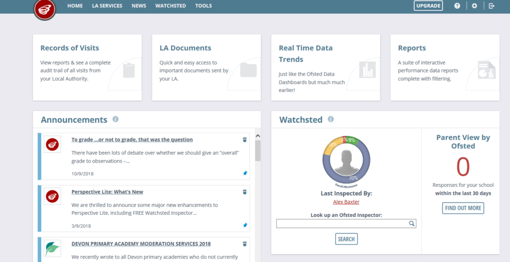Perspective Lite - Support for schools and settings