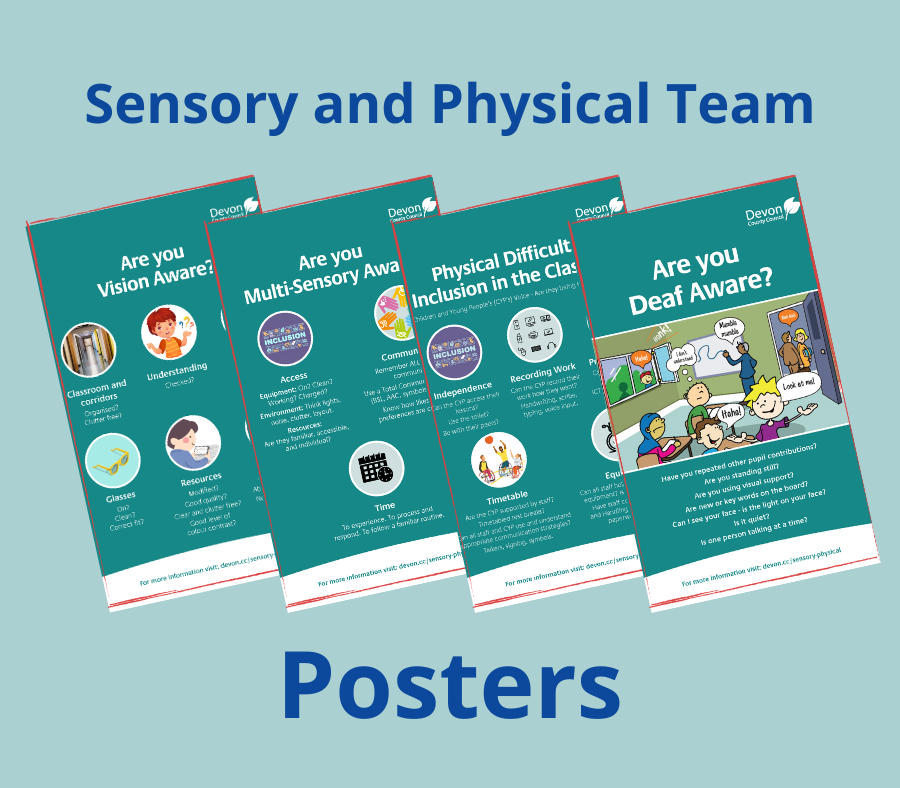 Sensory and Physical Team posters - Support for schools and settings