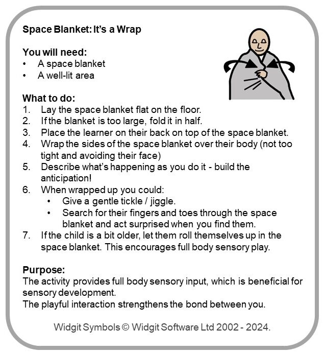 Space Blanket: It’s a Wrap - Support for schools and settings