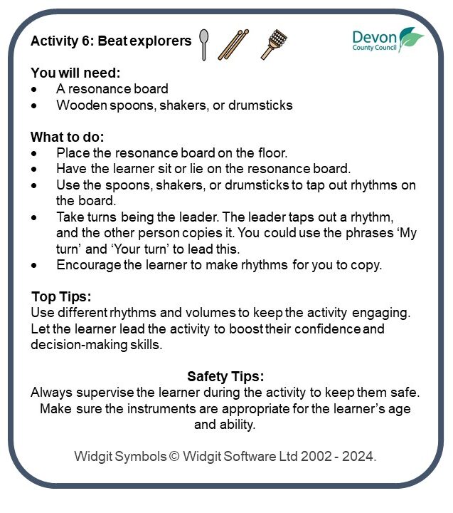 Resonance board - Activity 6: Beat explorers - Support for schools and ...